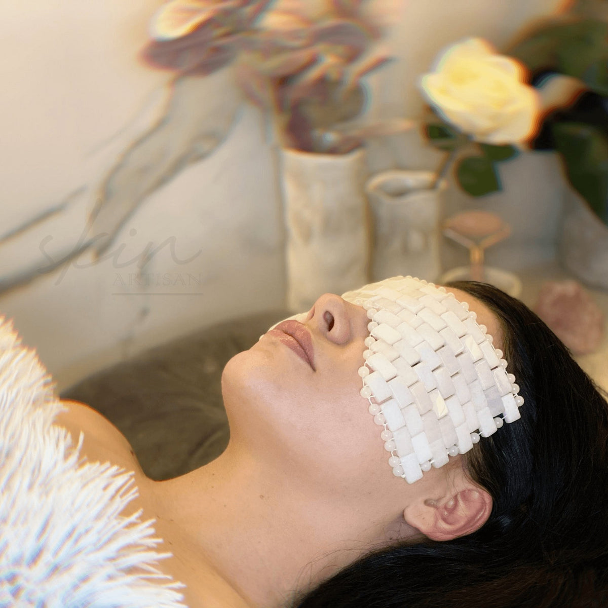 White Jade Eye Mask | Facial tool | Skin Artisan
